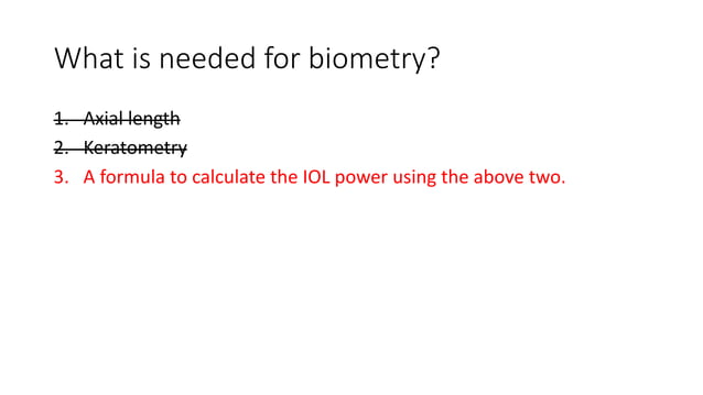 Biometry made easy | PDF | Eye and Vision Conditions | Diseases and ...