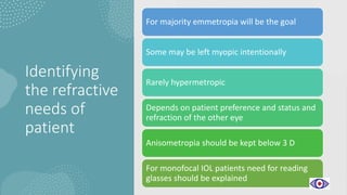 Biometry mistakes and how to avoid | PPTX | Eye and Vision Conditions | Diseases and Conditions