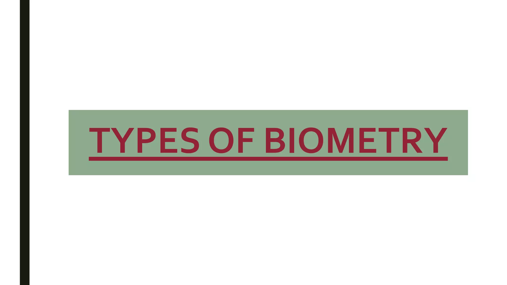 Biometryy | PPT
