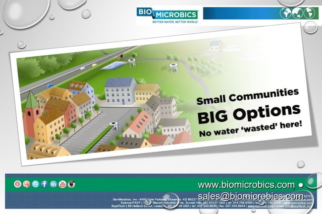 Bio-Microbics Small Communities ~ BIG Options: "No Water Wasted Here ...