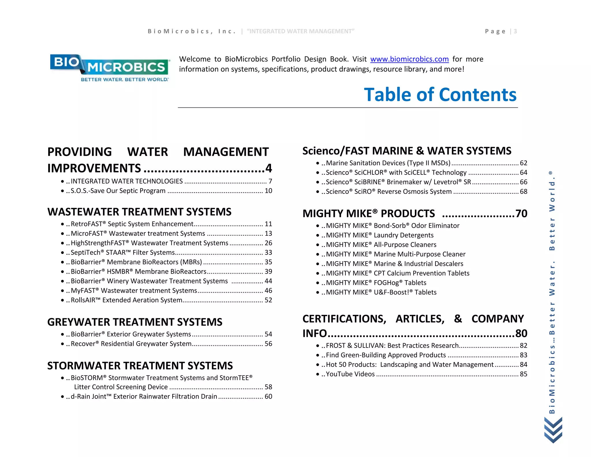 BioMicrobics Company Profile & Project Portfolio Book | PDF