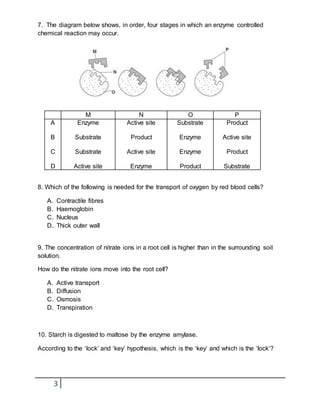 Bio mid exam gr8 copy | DOCX