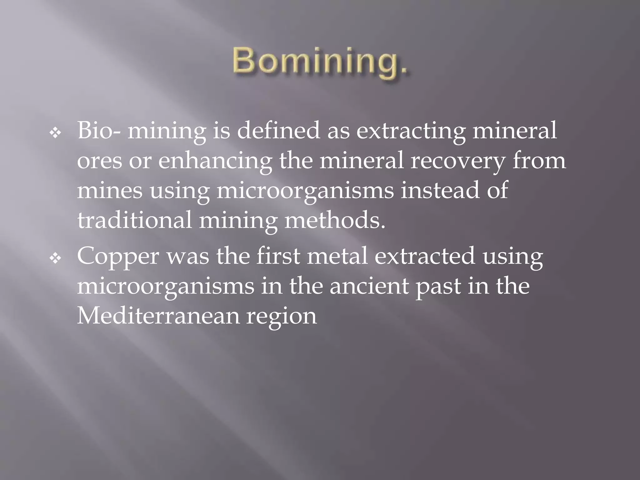 Biomining | PPTX