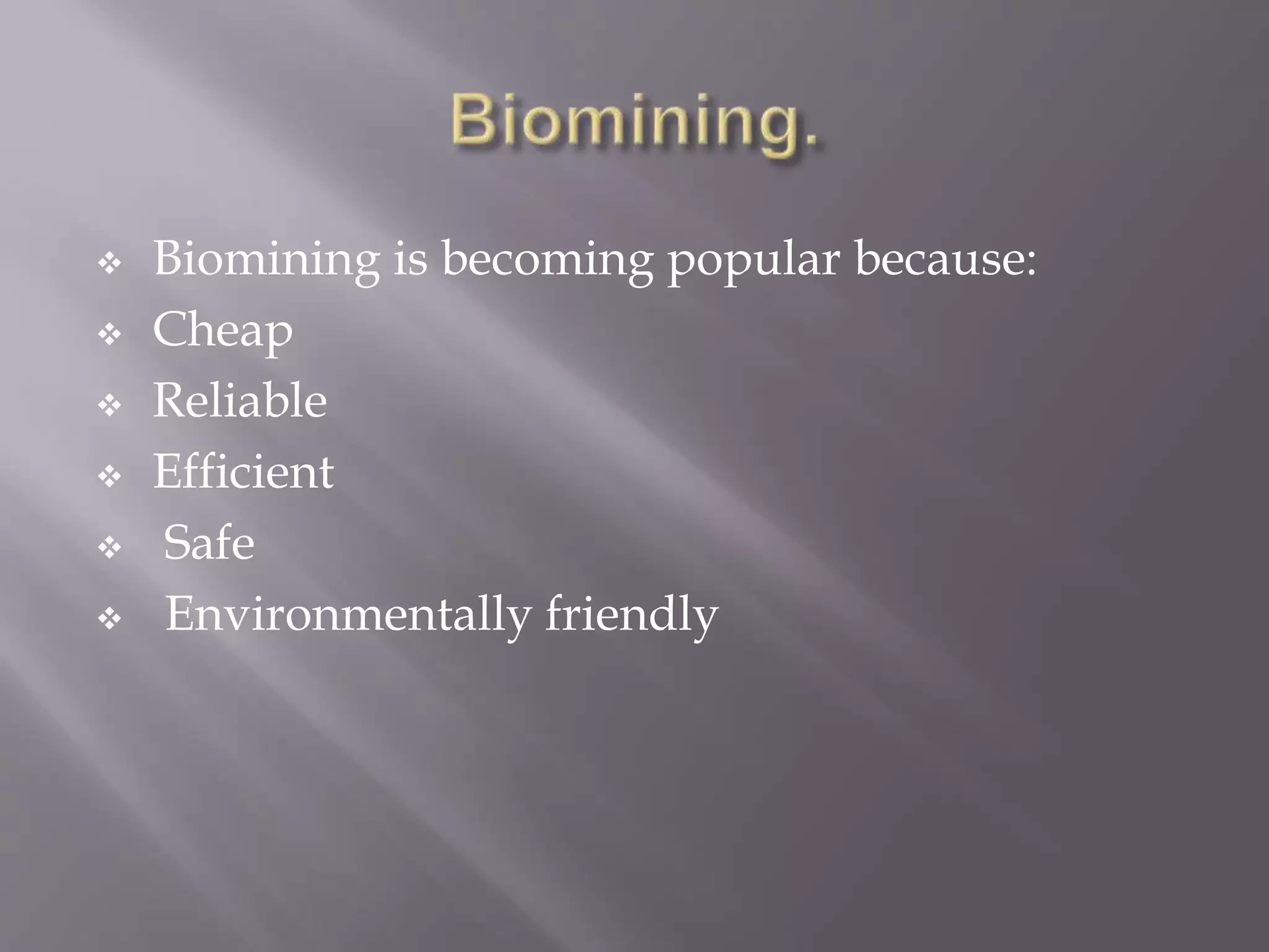 Biomining | PPTX