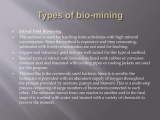 Biomining | PPTX | Chemistry | Science