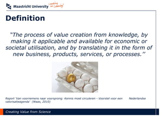 Valorisation Maastricht University BioMIMedics | PPT