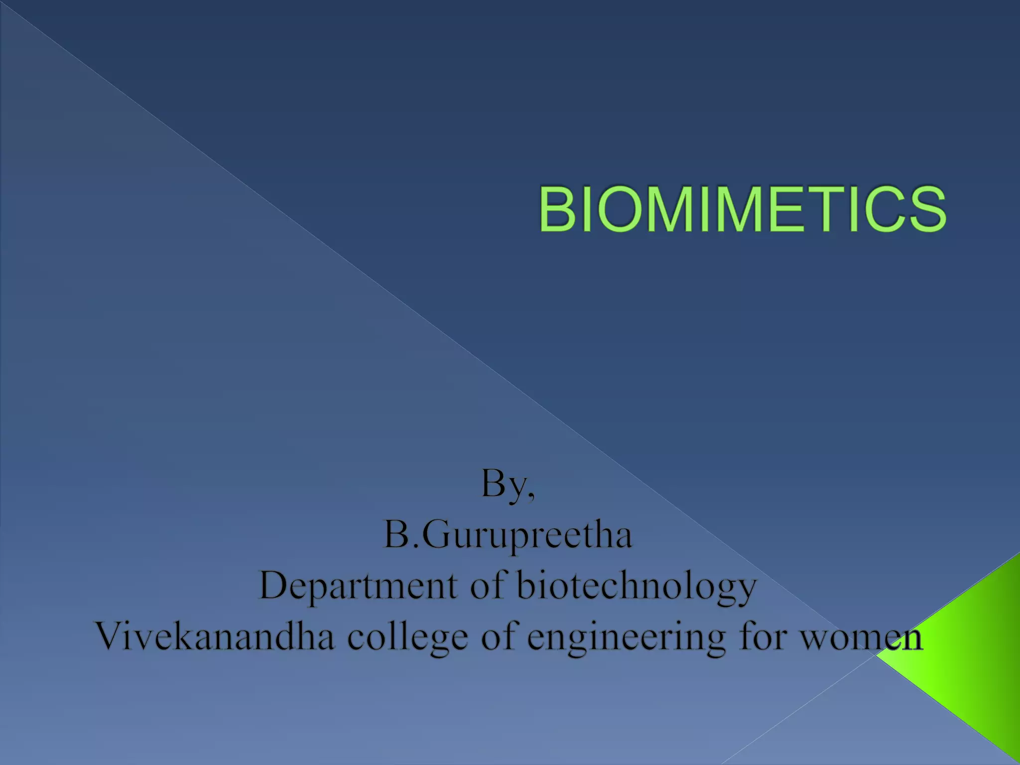 Biomimetics | PPTX