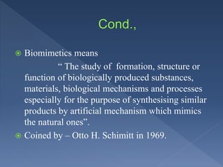 Biomimetics | PPTX