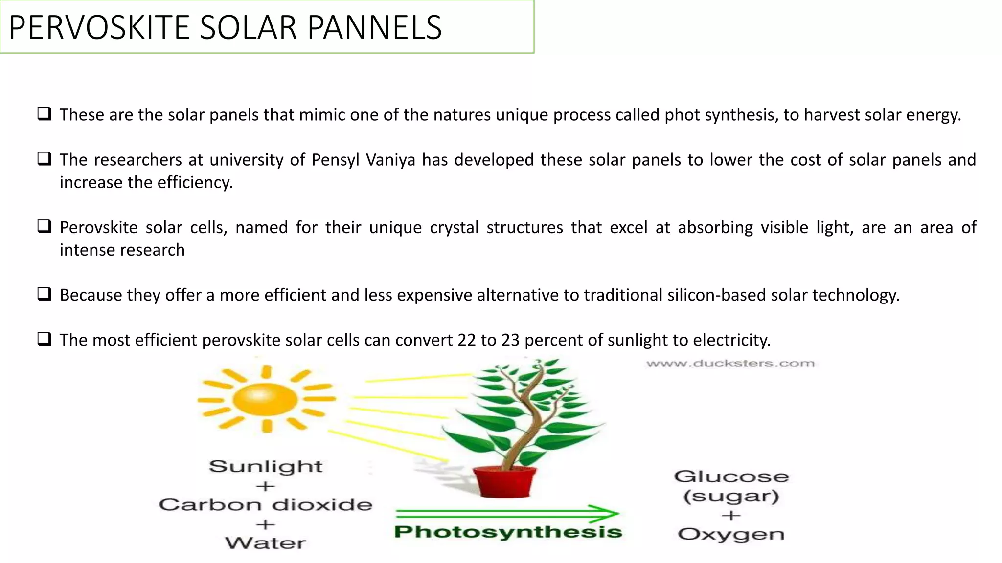 Bio mimic in renewable energy | PPT