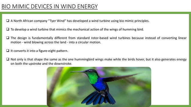 Bio mimic in renewable energy | PPT