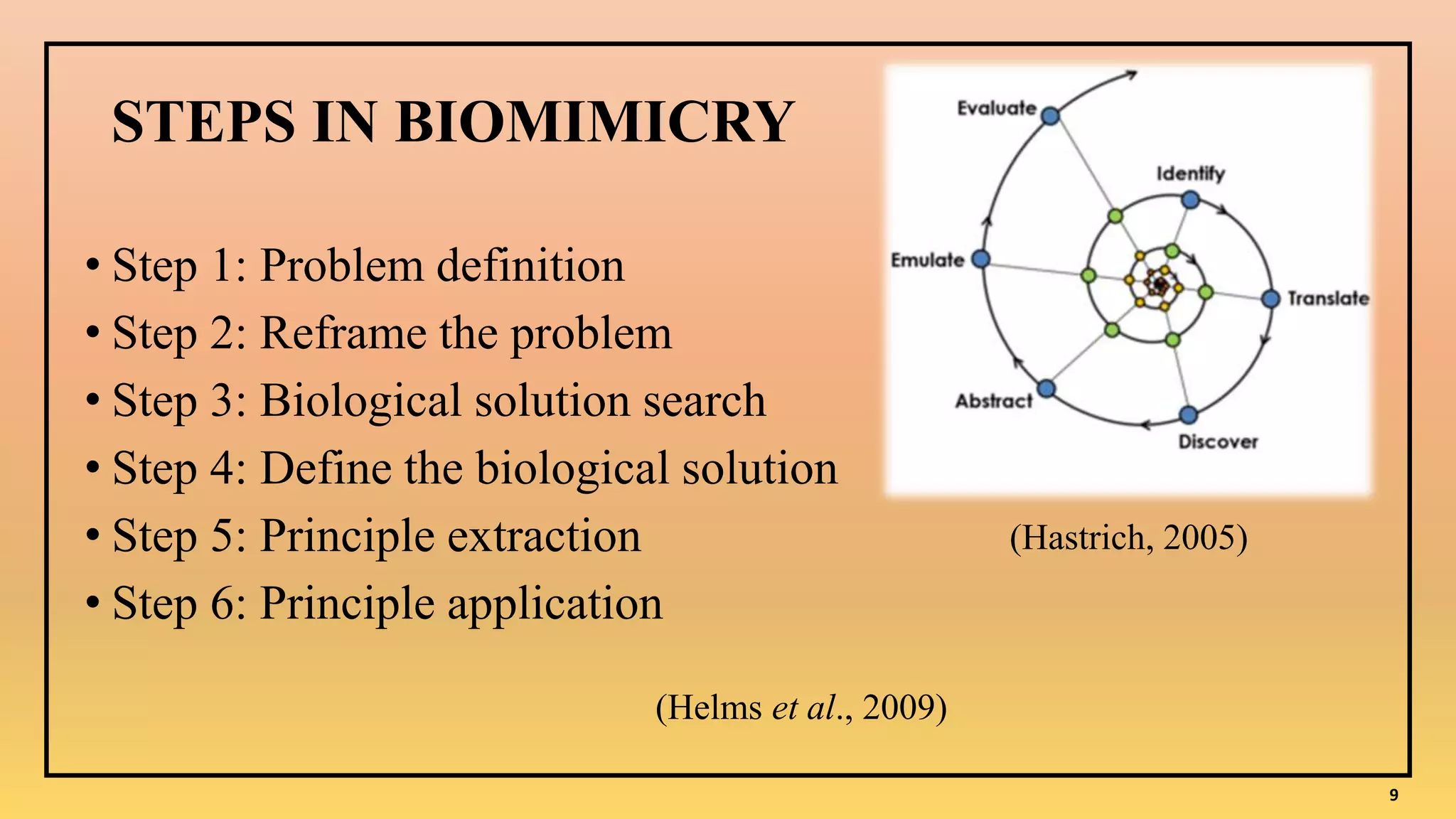 Biomimicry as a tool for sustainable products and processes | PPTX