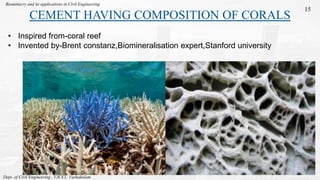 Biomimicry and its applications in civil engineering | PPTX