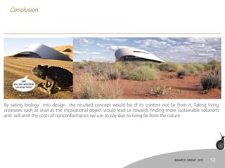 Biomimicry challenge2011 bioarch | PDF