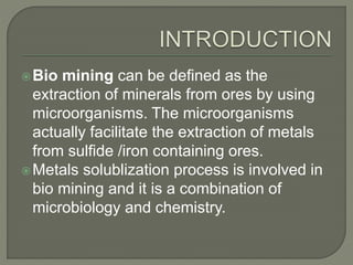 Biomining | PPTX