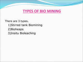 Bio mining methods | PPT