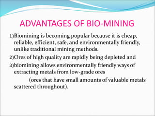 Bio mining methods | PPT