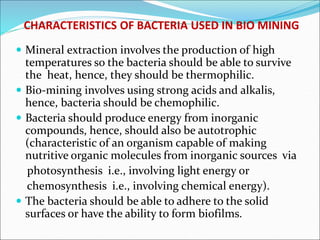 Bio mining methods | PPT