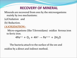 Bio mining methods | PPT