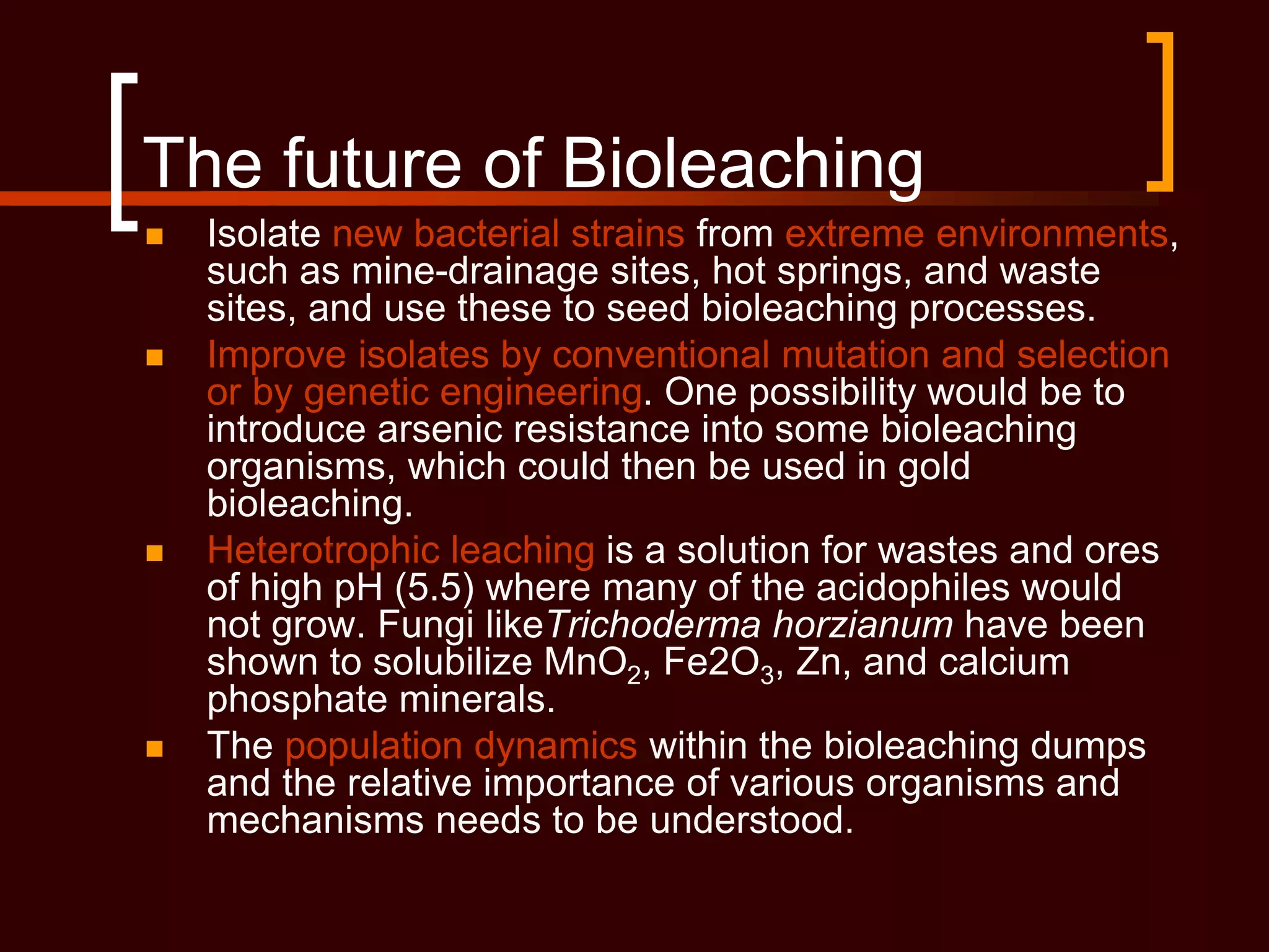 Biomining /bioleaching | PDF