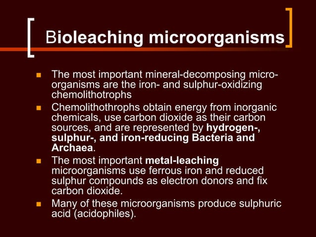 Biomining /bioleaching | PDF | Geology | Science