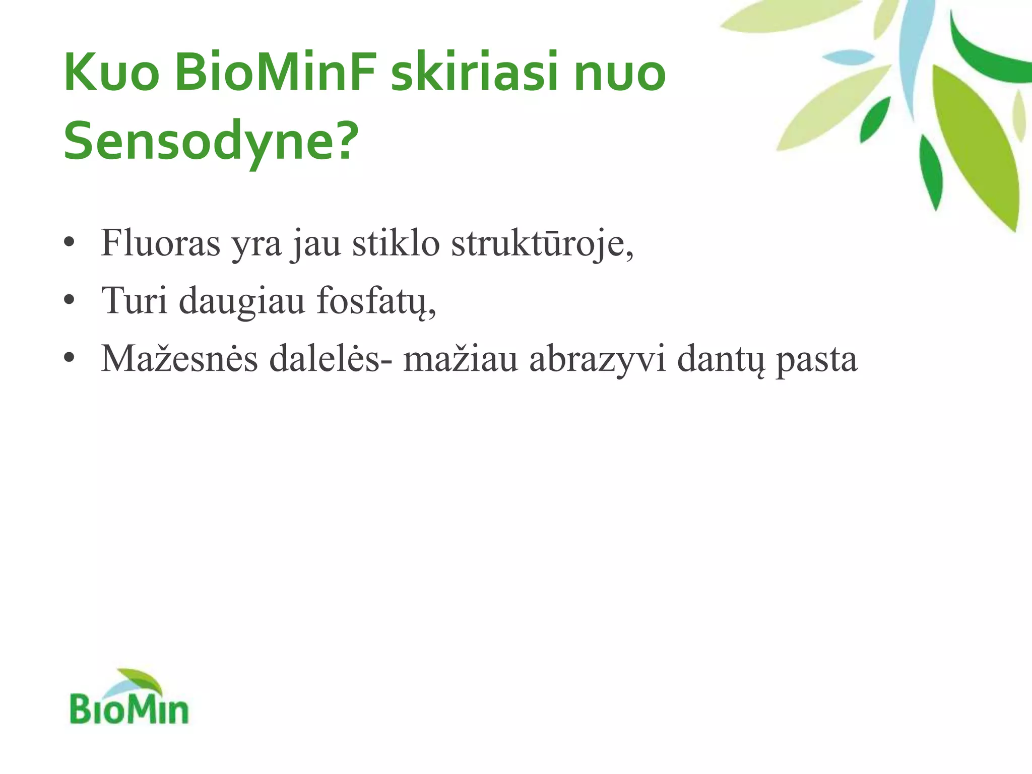 Biomin dantų pasta | PPTX