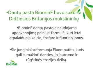 Biomin dantų pasta | PPTX