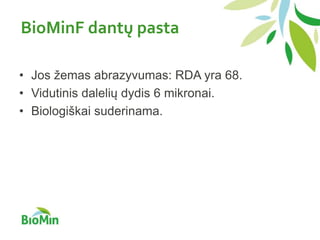 Biomin dantų pasta | PPT