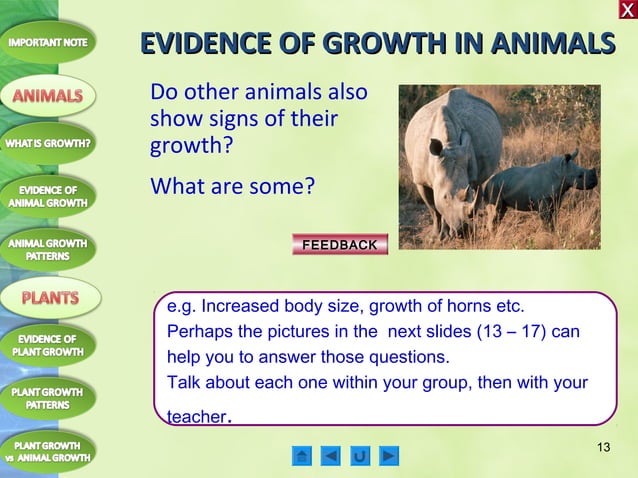 Biology M4 Growth in plants and animals | PPT