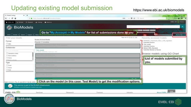 BioModels model demo | PPT