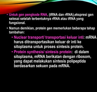 Biomol 6. transkripsi 1, from dna to rna | PPT