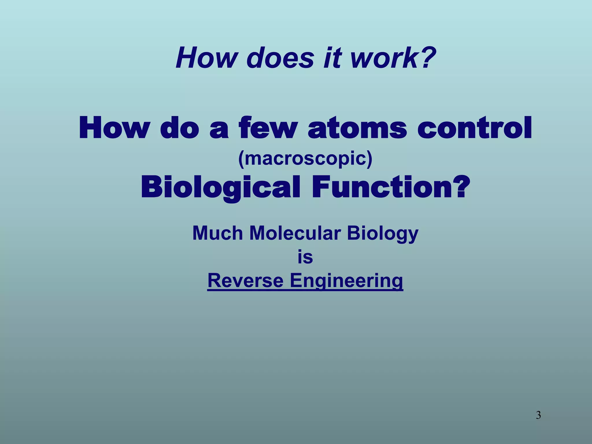 Bio-Molecular Engineering is the Future of Molecular Biology | PPTX