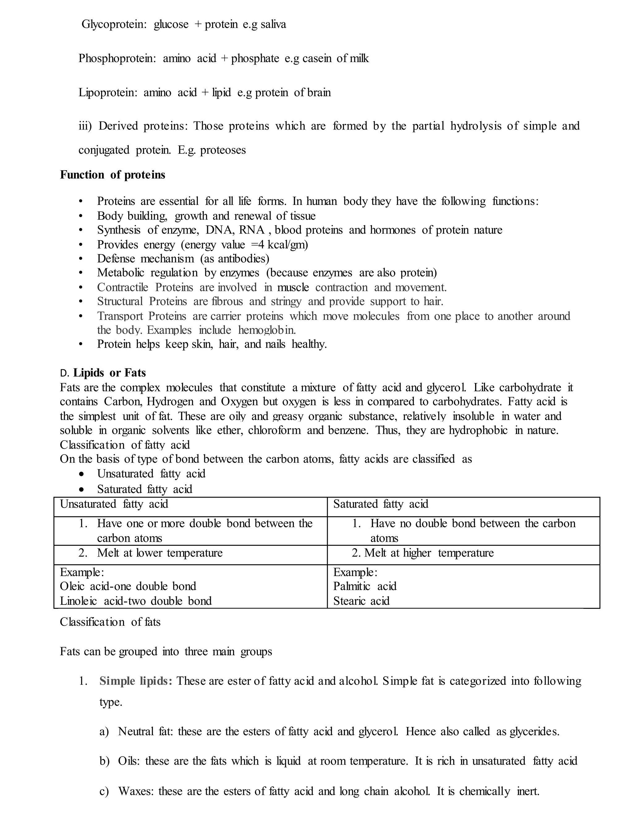 Biomolecule for class 11 science | DOCX