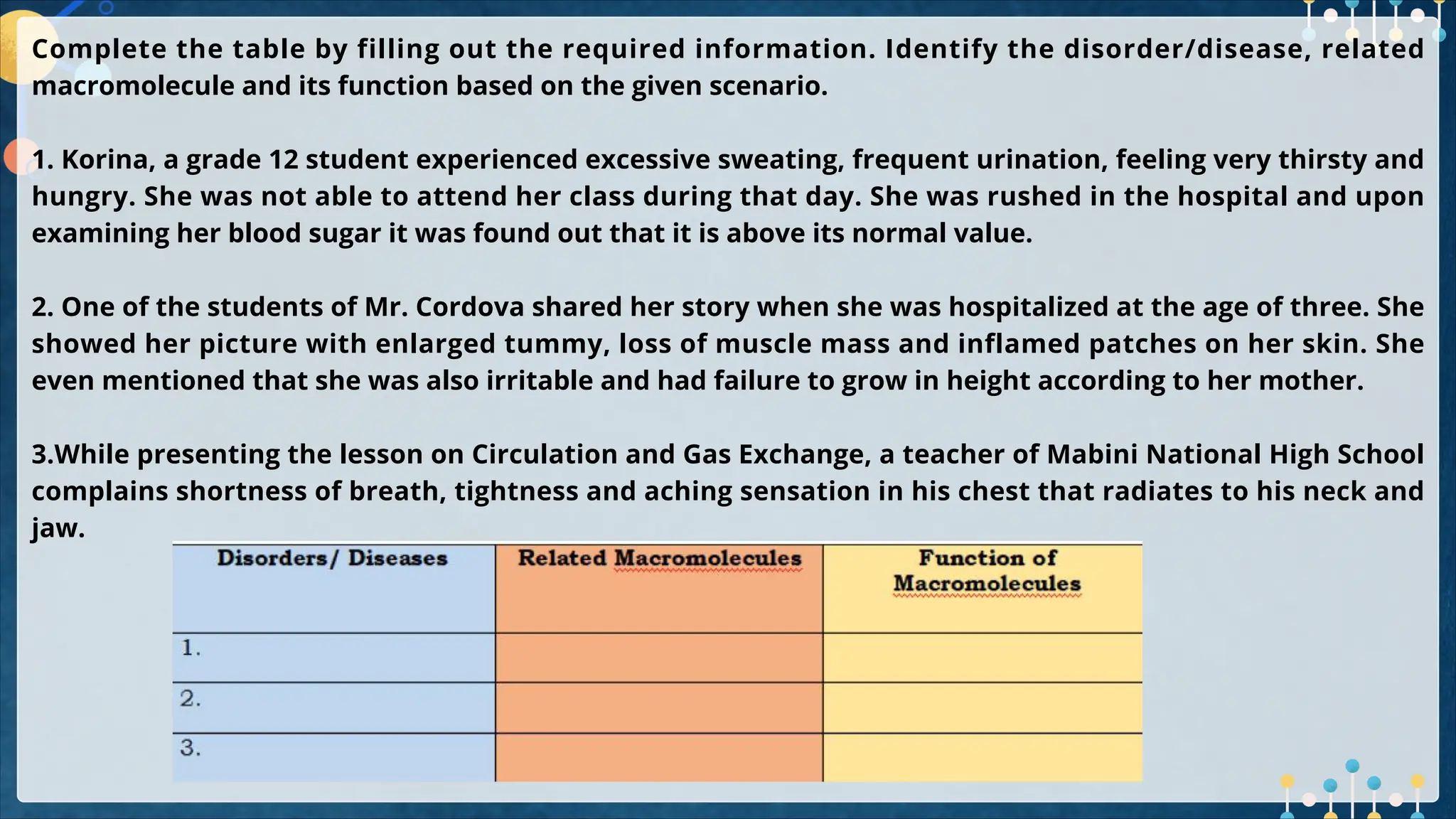 SHS BIOLOGICAL MACROMOLECULE PPT SHS.pdf | Chemistry | Science