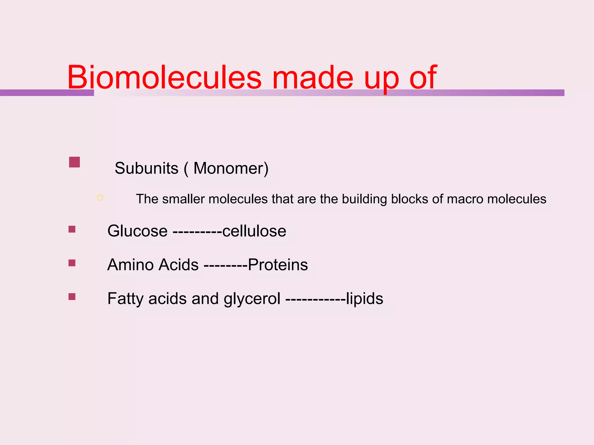 Biomolecules | PPT