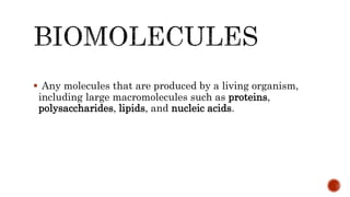 Biomolecules.pptx | Chemistry | Science