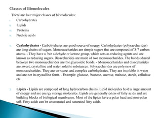 BIOMOLECULES | PPTX