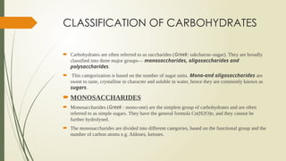 BIOMOLECULES biochemistry carbohydrates, | PPTX