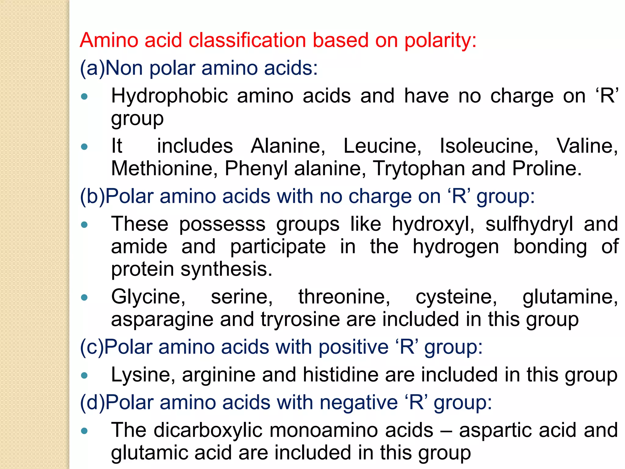 Biomolecules amino acids and proteins | PPTX