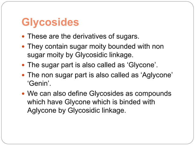 Biomolecules - Glycoside, Amino sugar, Deoxy sugar | PPTX | Chemistry ...