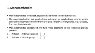 Biomolecules and carbohydrates | PDF