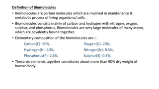 Biomolecules and carbohydrates | PDF