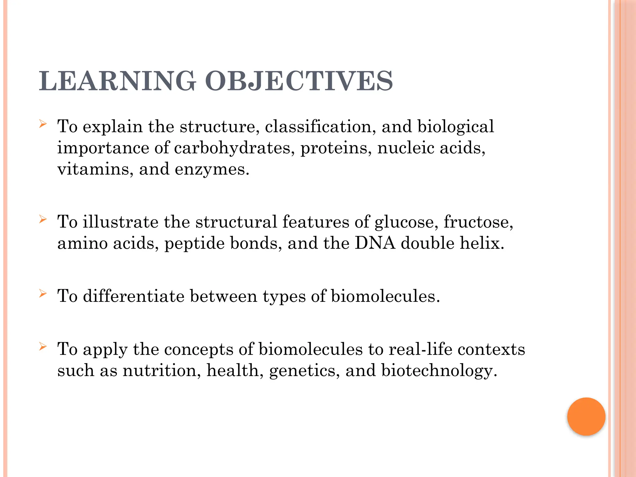 Biomolecules ppt for learning with easy notes | PPTX