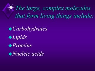 Biomolecules including structured notes to be taught earlier | PPT