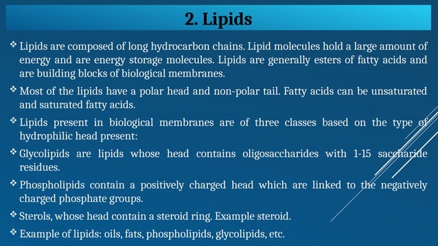Biomolecules: Proteins, Carbohydrates, Lipids and Nucleic Acids | PPT