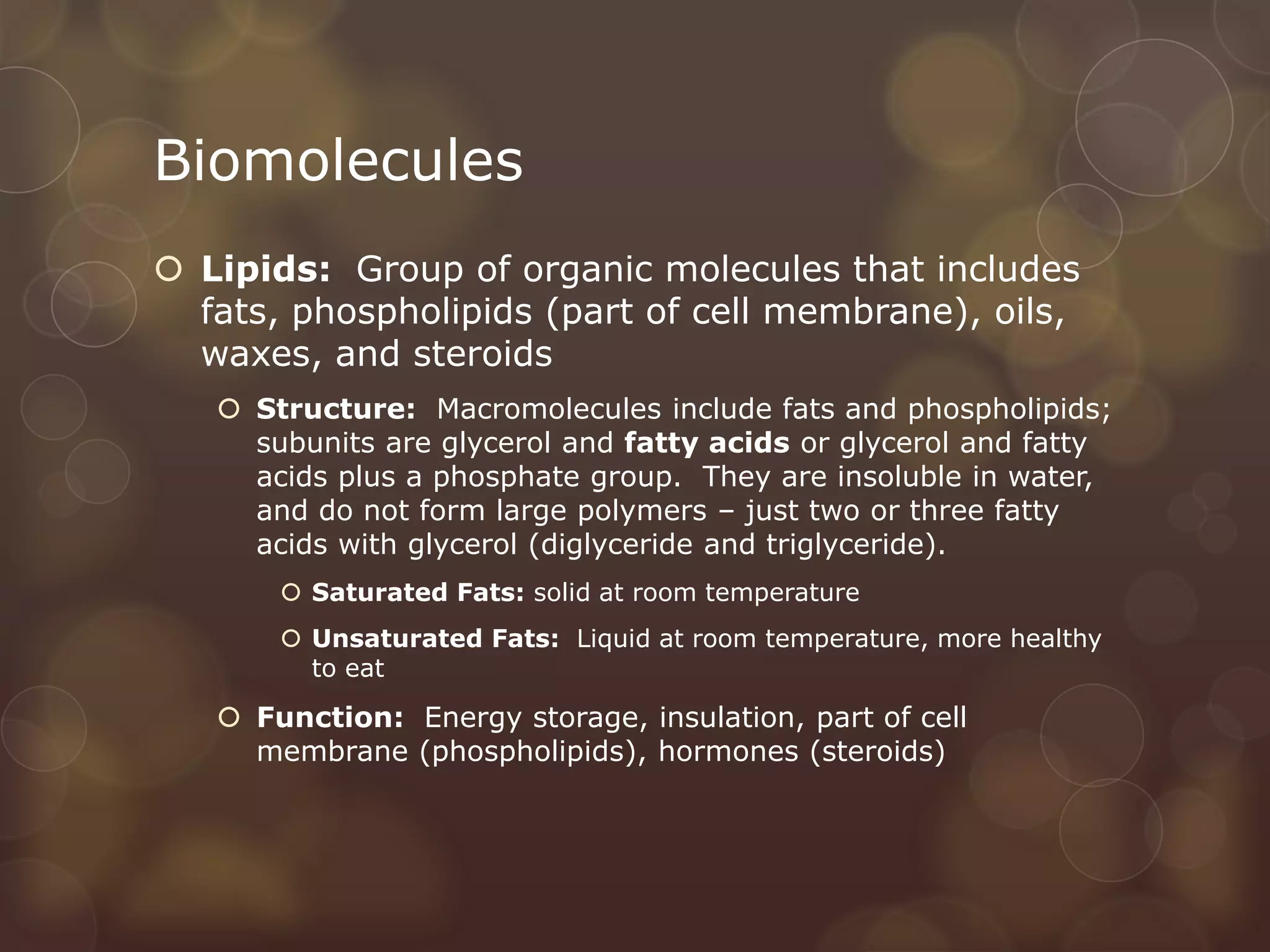 Biomolecules power point 2013.pptx