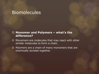 Biomolecules power point 2013.pptx