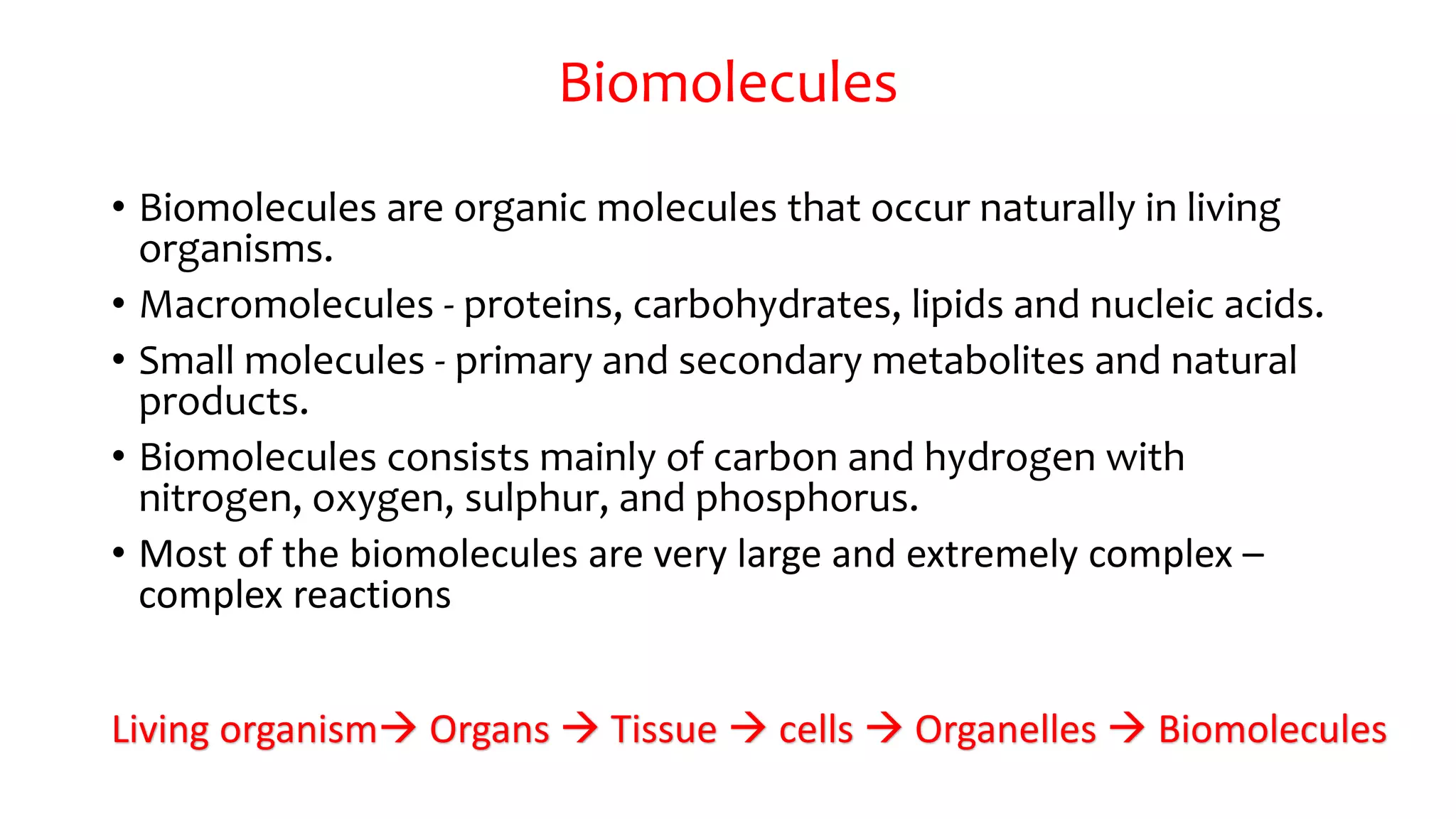 Biomolecules – Production and Industrial applications | PPTX