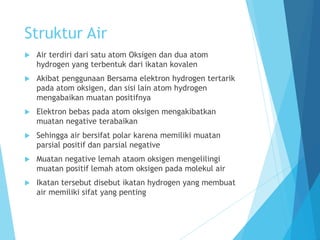Biomolekul air, ATP, Ion anorganik | PPTX
