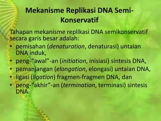 biologi molekuler replikasi dna | PDF
