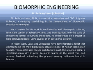 Biomorphic Engineering | ODP